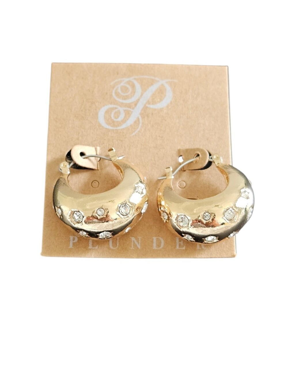Plunder | Jewelry | Plunder Gold Tone Hoops | Poshmark